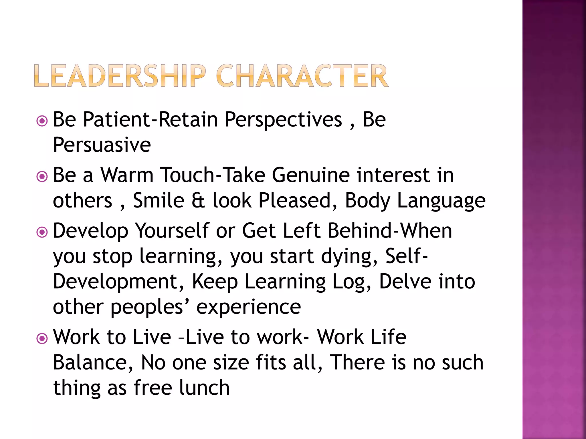 Leadership development techniques | PPTX