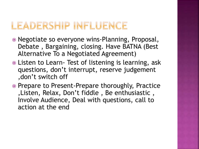 Leadership development techniques | PPTX