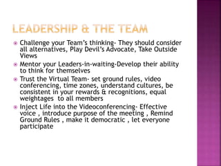 Leadership development techniques | PPTX