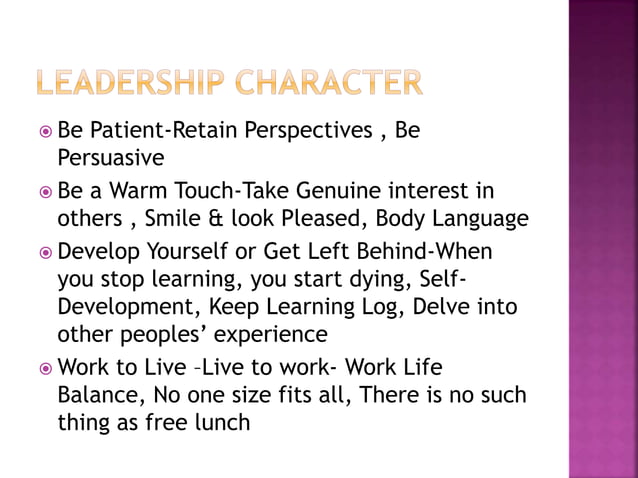 Leadership development techniques | PPTX