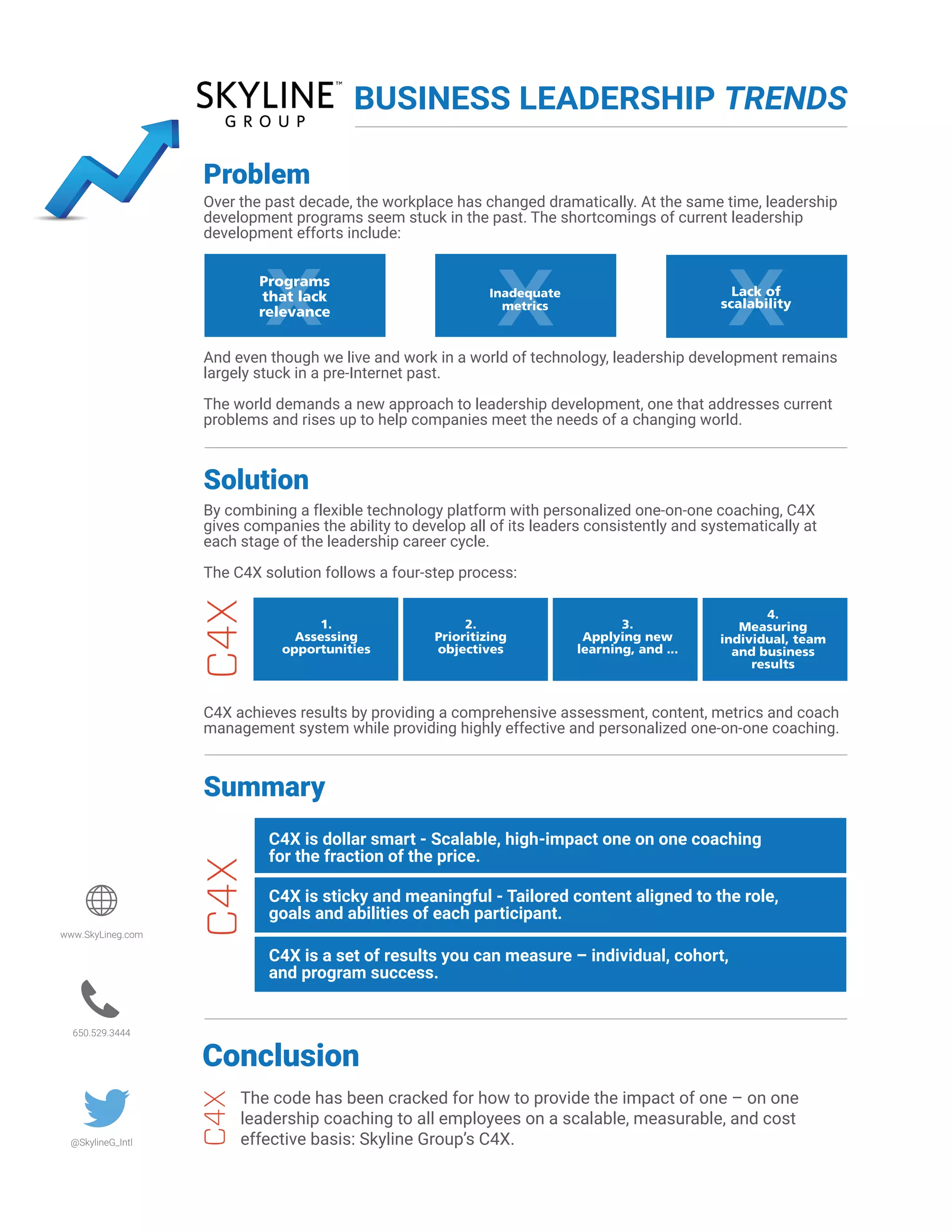 Key Trends In Leadership Development Infographic | PDF