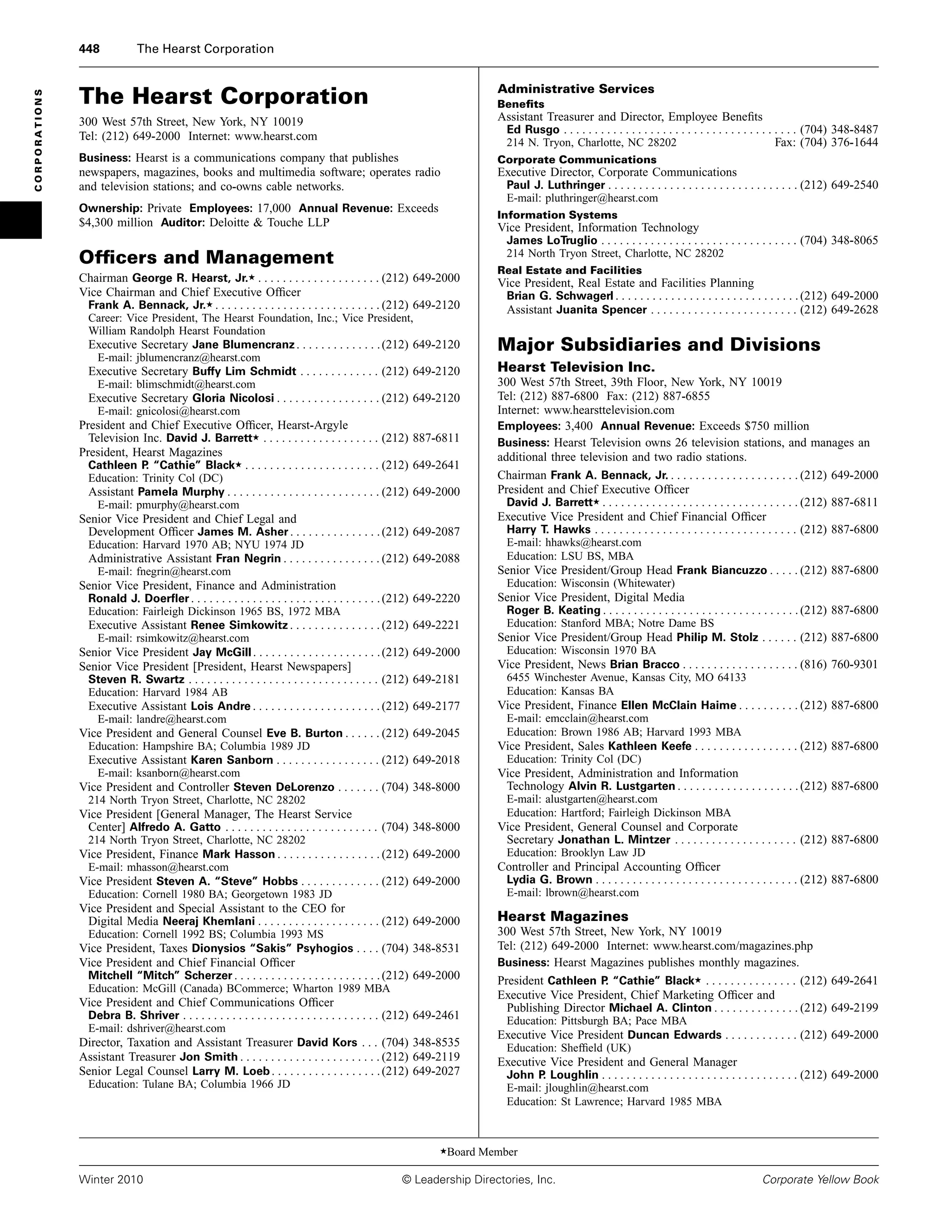 Leadership directories | PDF