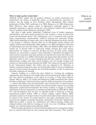 Leadership Effects On Student Achievement And Sustained School Success ...