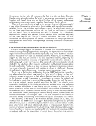 Leadership Effects On Student Achievement And Sustained School Success ...