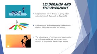 Leadership and empowerment Tutorial | PPTX