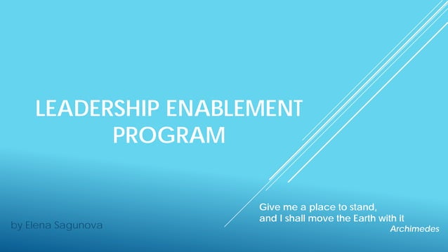 Leadership Enablement Program | PPT