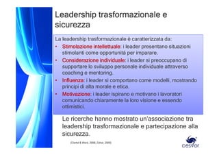 Leadership e sicurezza | PPT