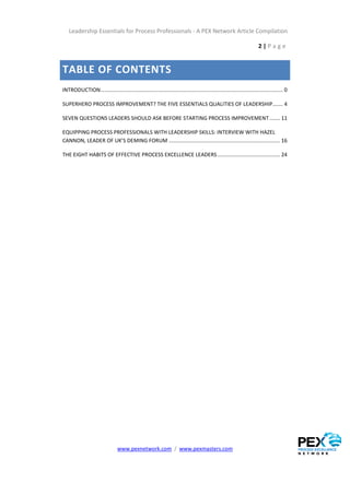 Leadership Essentials For Process Professionals | PDF