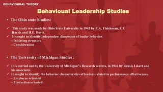 Leadership Theories & Motivational theories | PPTX