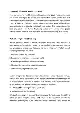 Leadership focused on Human Flourishing.docx
