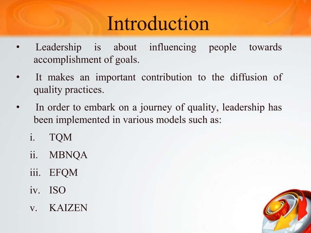 Leadership for quality | PPTX | Executive Leadership & Management ...