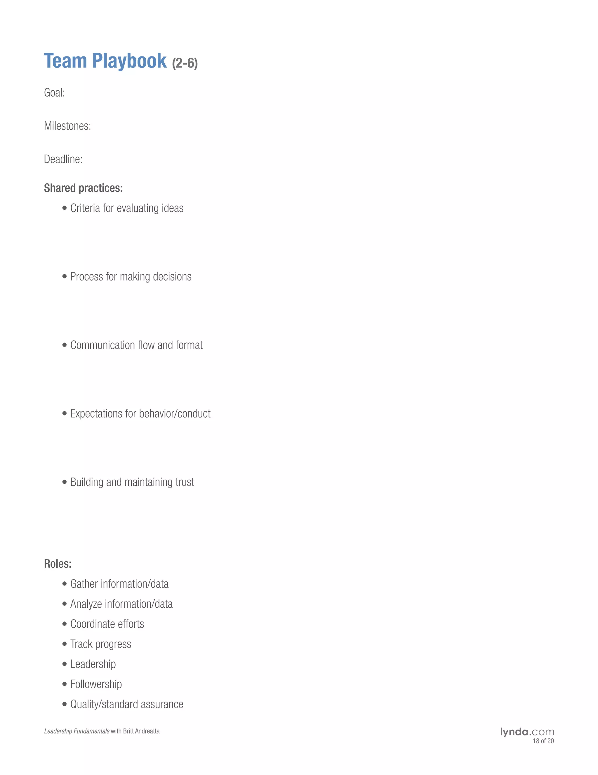 Leadership fundamentals handouts (1) | PDF