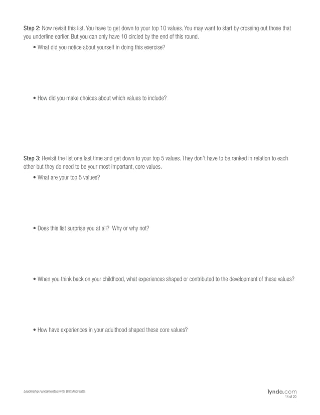 Leadership fundamentals handouts (1) | PDF