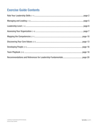 Leadership fundamentals handouts (1) | PDF