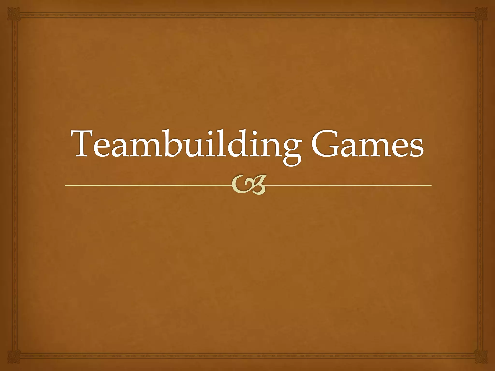 Leadership Games and Activities | PPTX