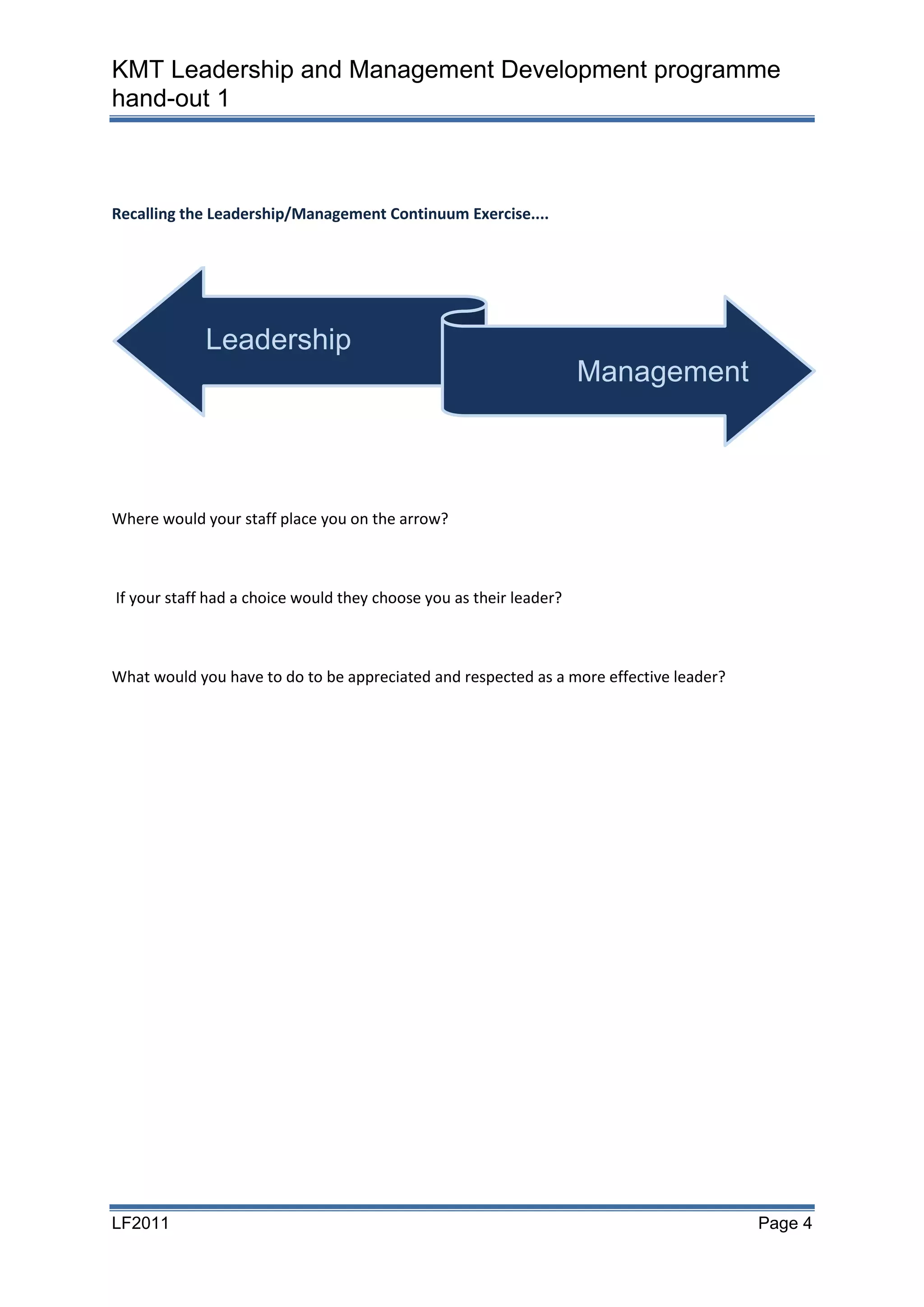 Leadership Handout | DOCX