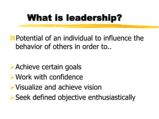 Leadership in construction | PPTX