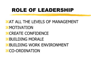 Leadership in construction | PPTX