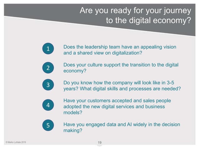 Leadership in digitalization | PPT