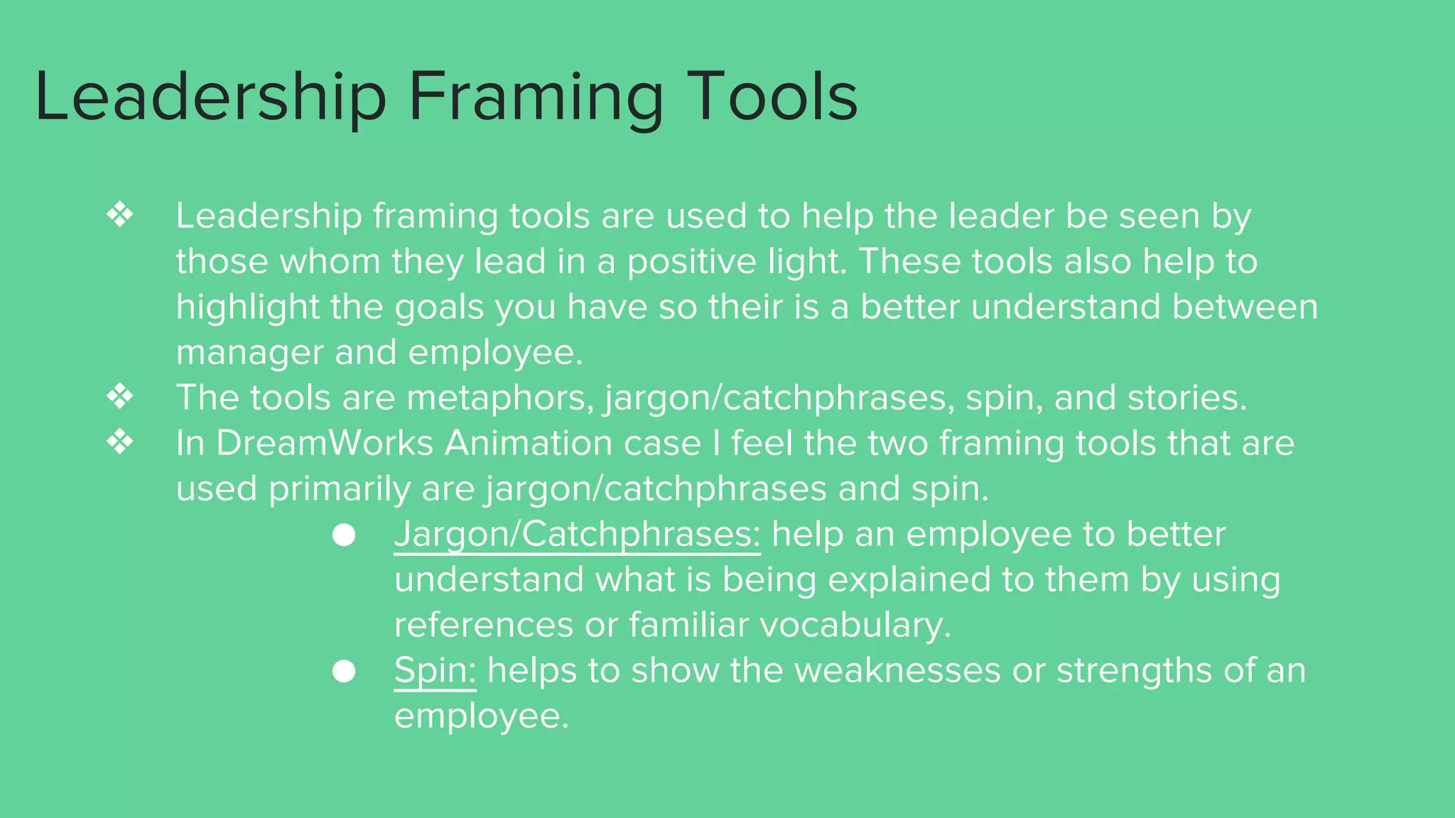 Leadership in DreamWorks Animation | PDF