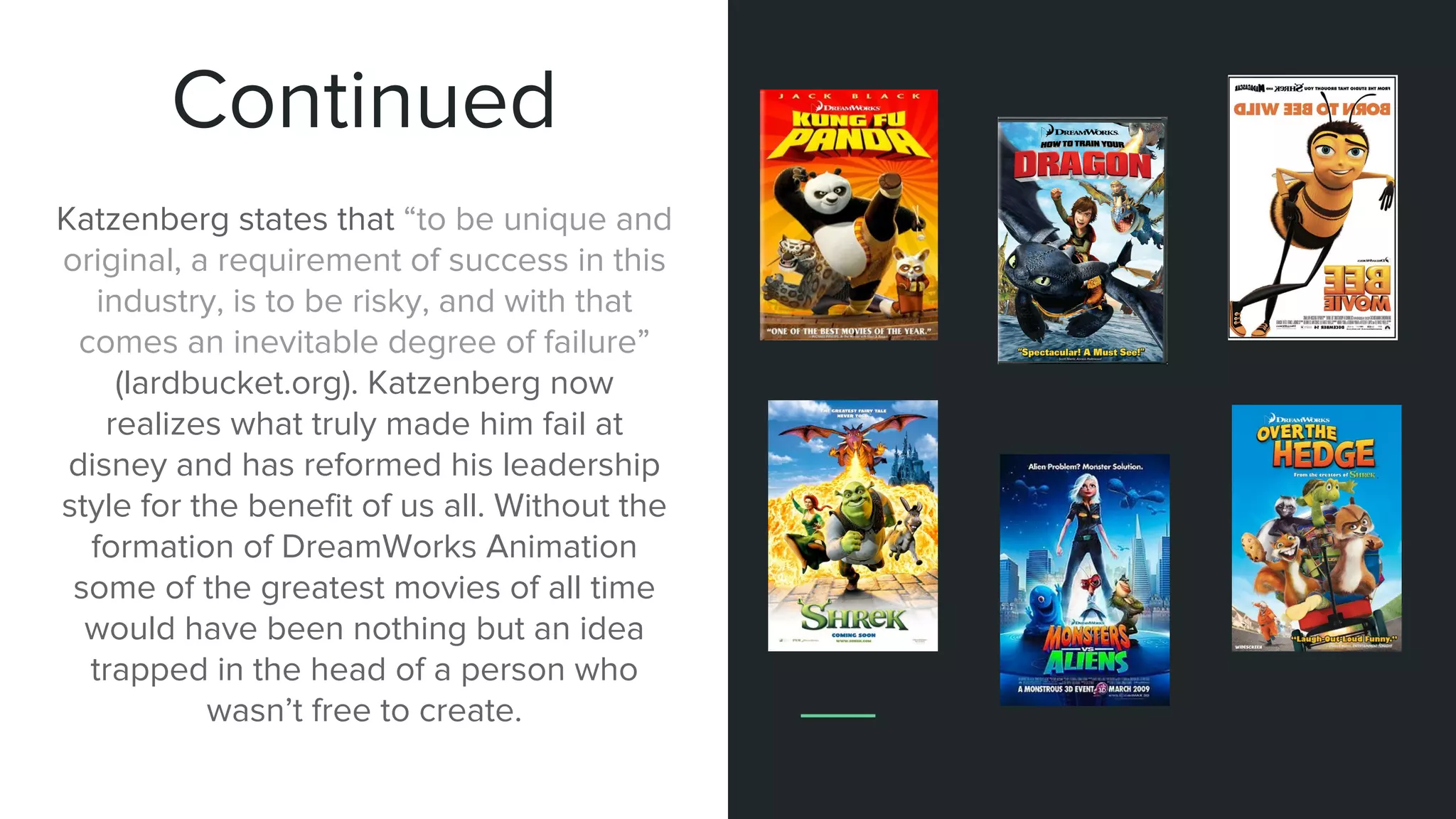 Leadership in DreamWorks Animation | PDF
