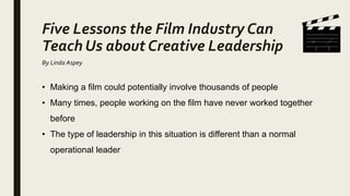 Leadership in film | PPTX