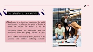 LEADERSHIP IN GROUPs and it's style and type of leadership | PPTX