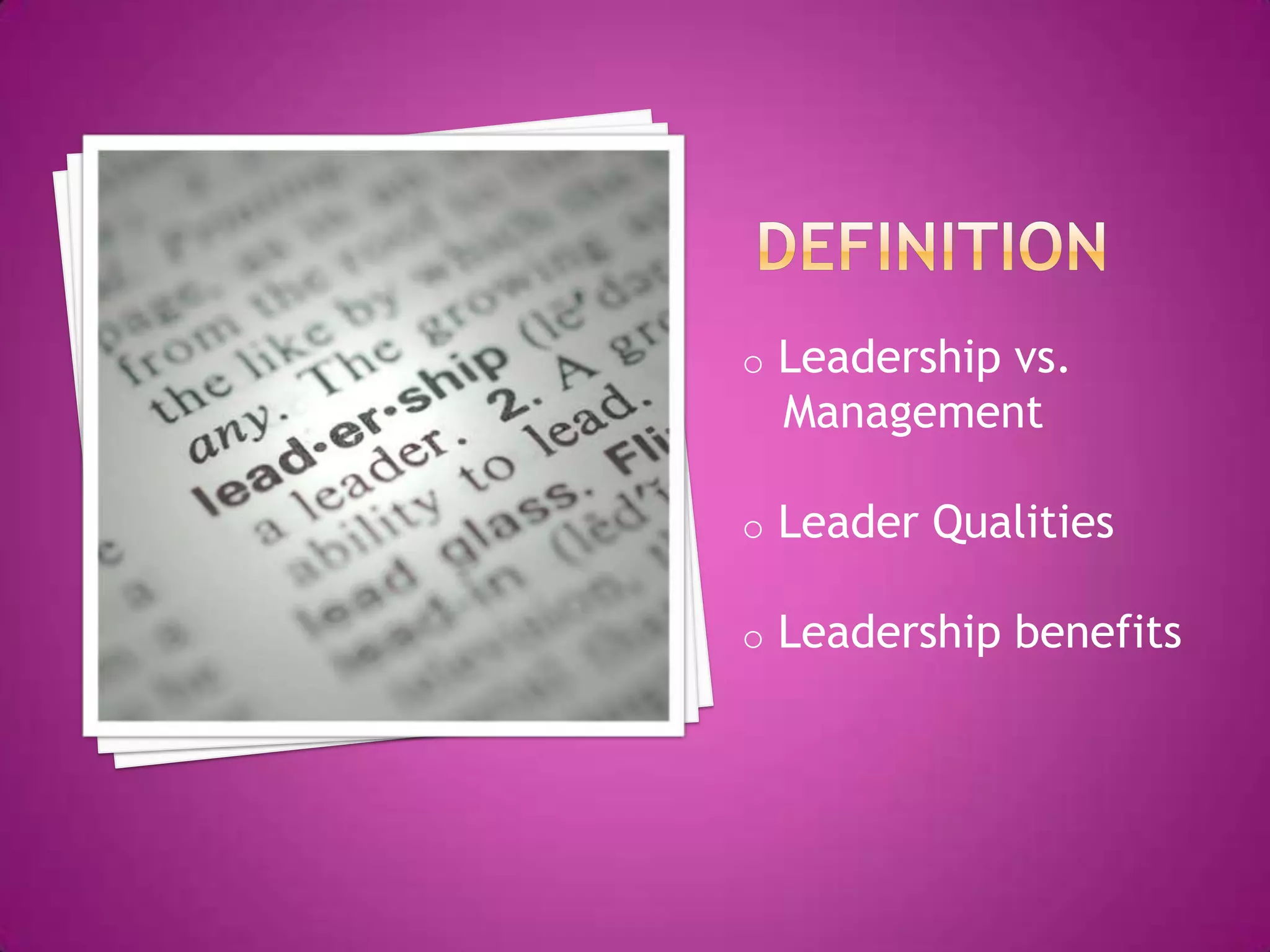 Leadership in management | PPTX