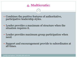 Leadership in nursing | PPTX