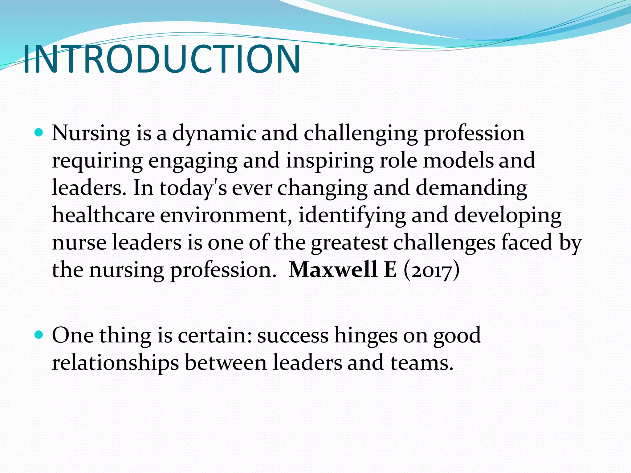 Leadership in nursing | PPTX
