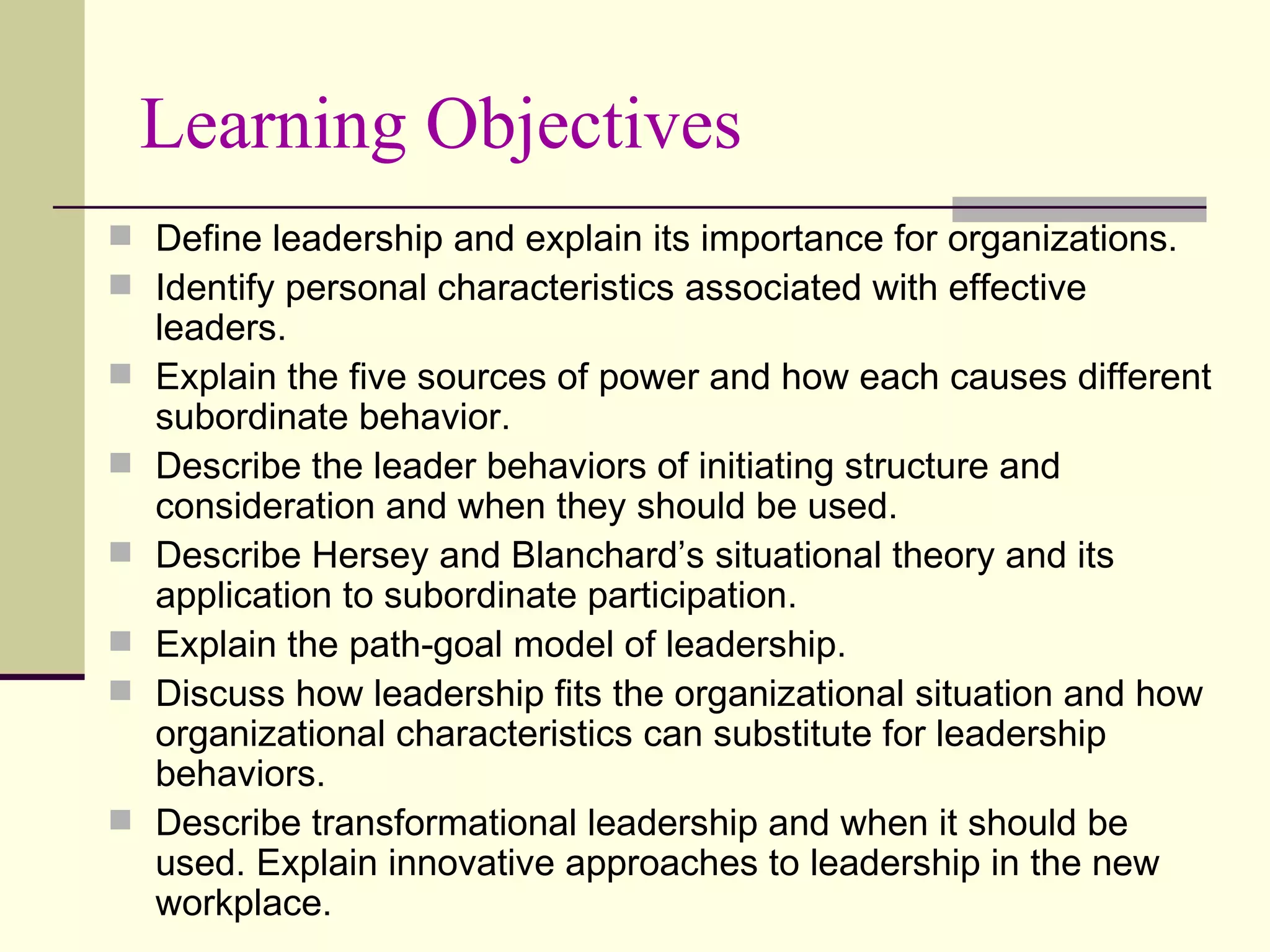 Leadership In Organizations | PPT