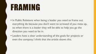 Leadership in Public Relations | PDF
