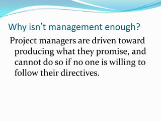Leadership In Project Management | PPTX