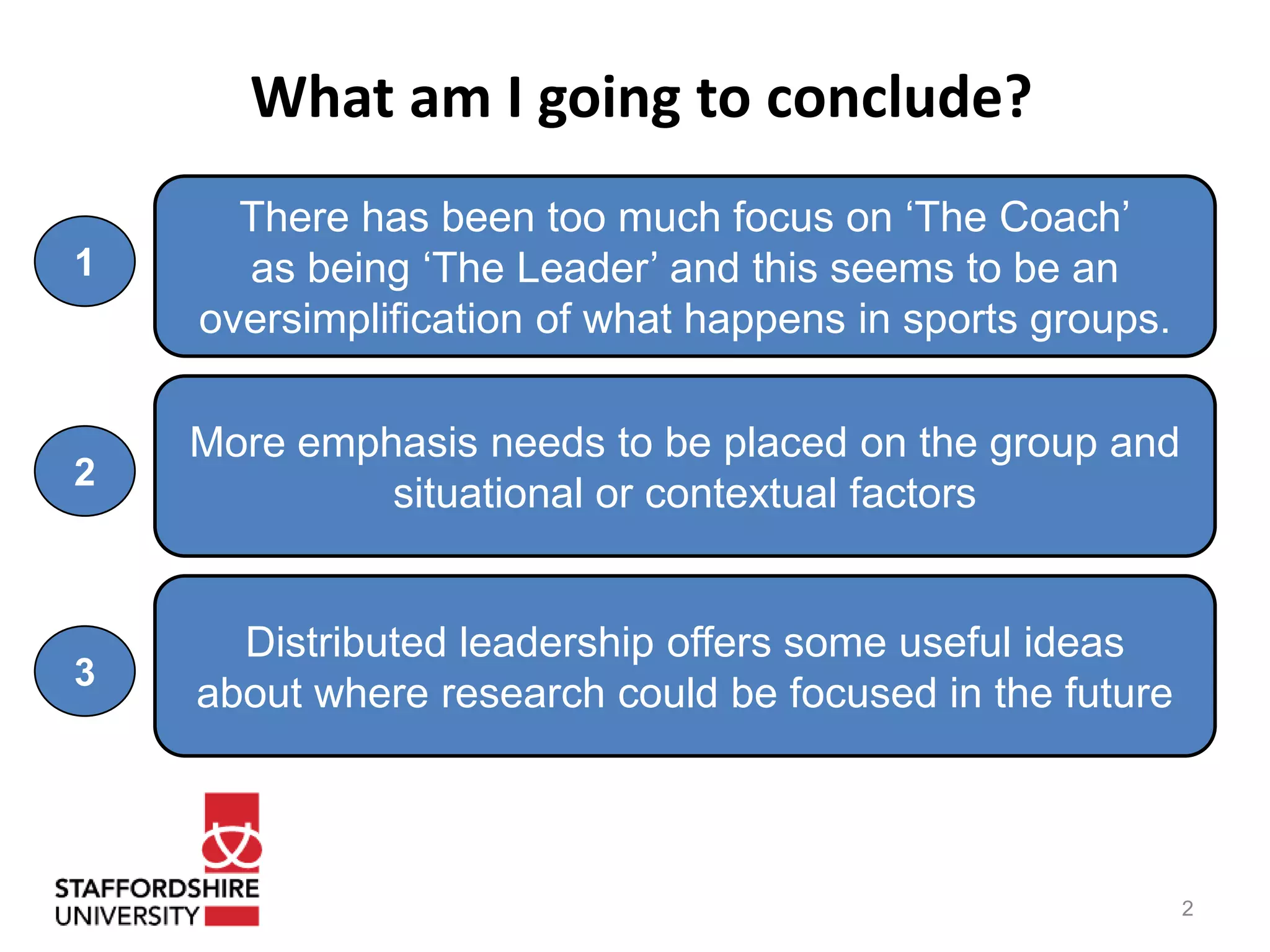 Leadership in sport | PPTX