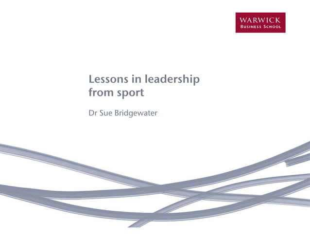 Leadership in sport | PDF