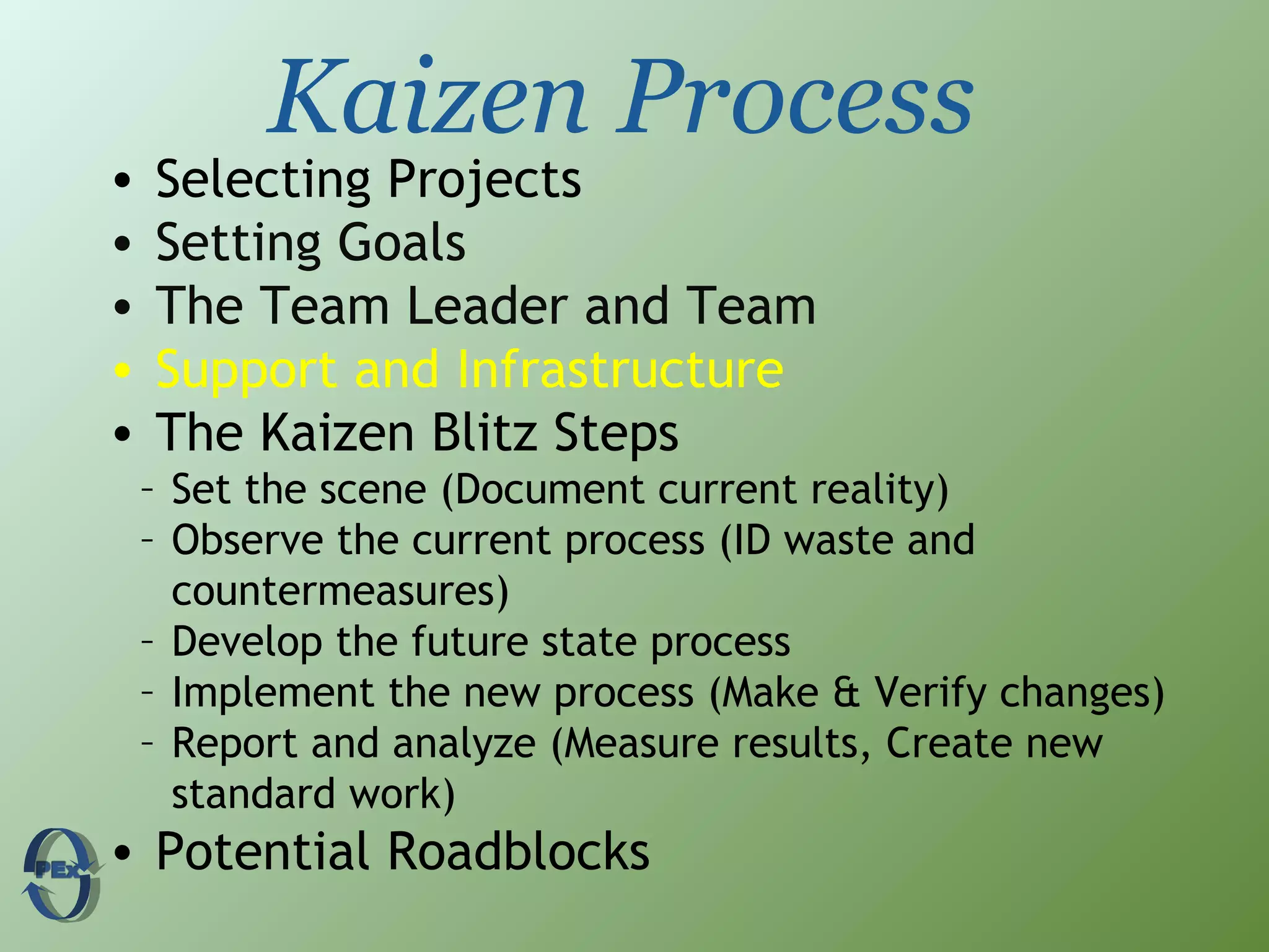 Leadership institute lean kaizen briefing 8 16 13 handout | PPT