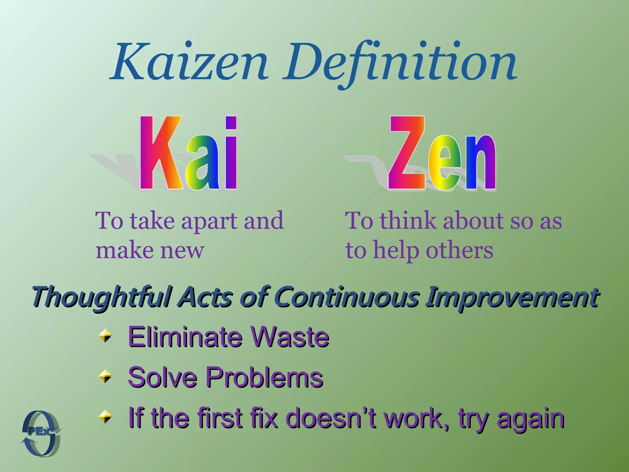 Leadership institute lean kaizen briefing 8 16 13 handout | PPT