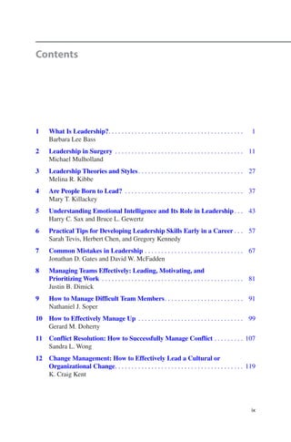 Leadership in surgery | PDF