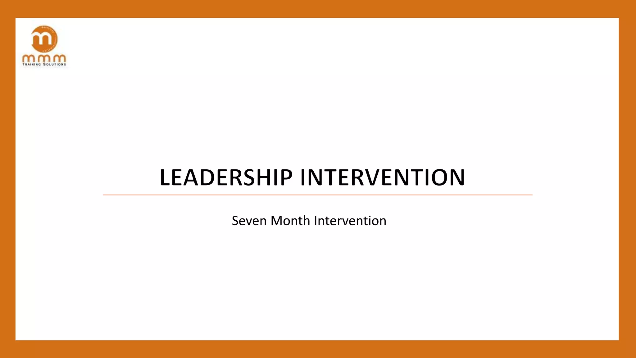Leadership Intervention | PPT
