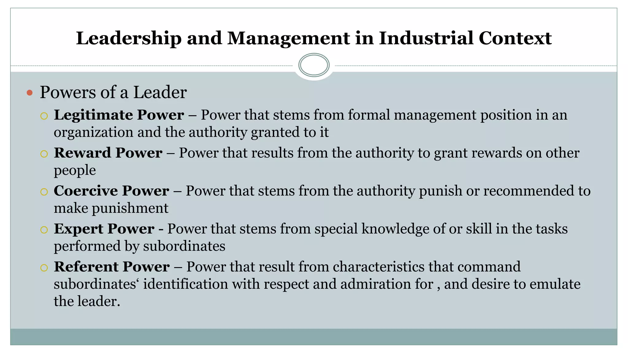 Leadership & Industrial Relations | PPTX
