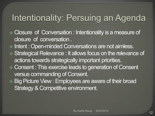Leadership Is A Conversation By Kartik Baug | PPTX