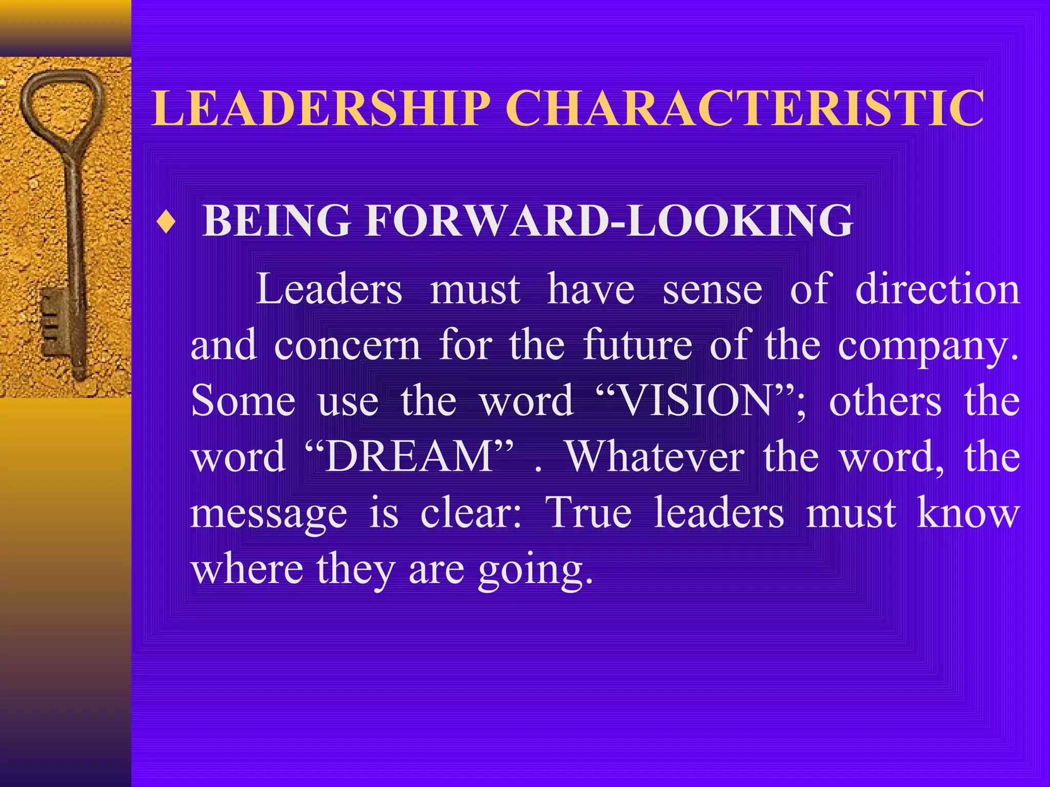 Leadership is in the eye of the follower | PPT