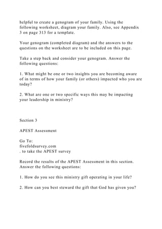 Leadership Journal before journal is submitted | DOCX | Christianity ...