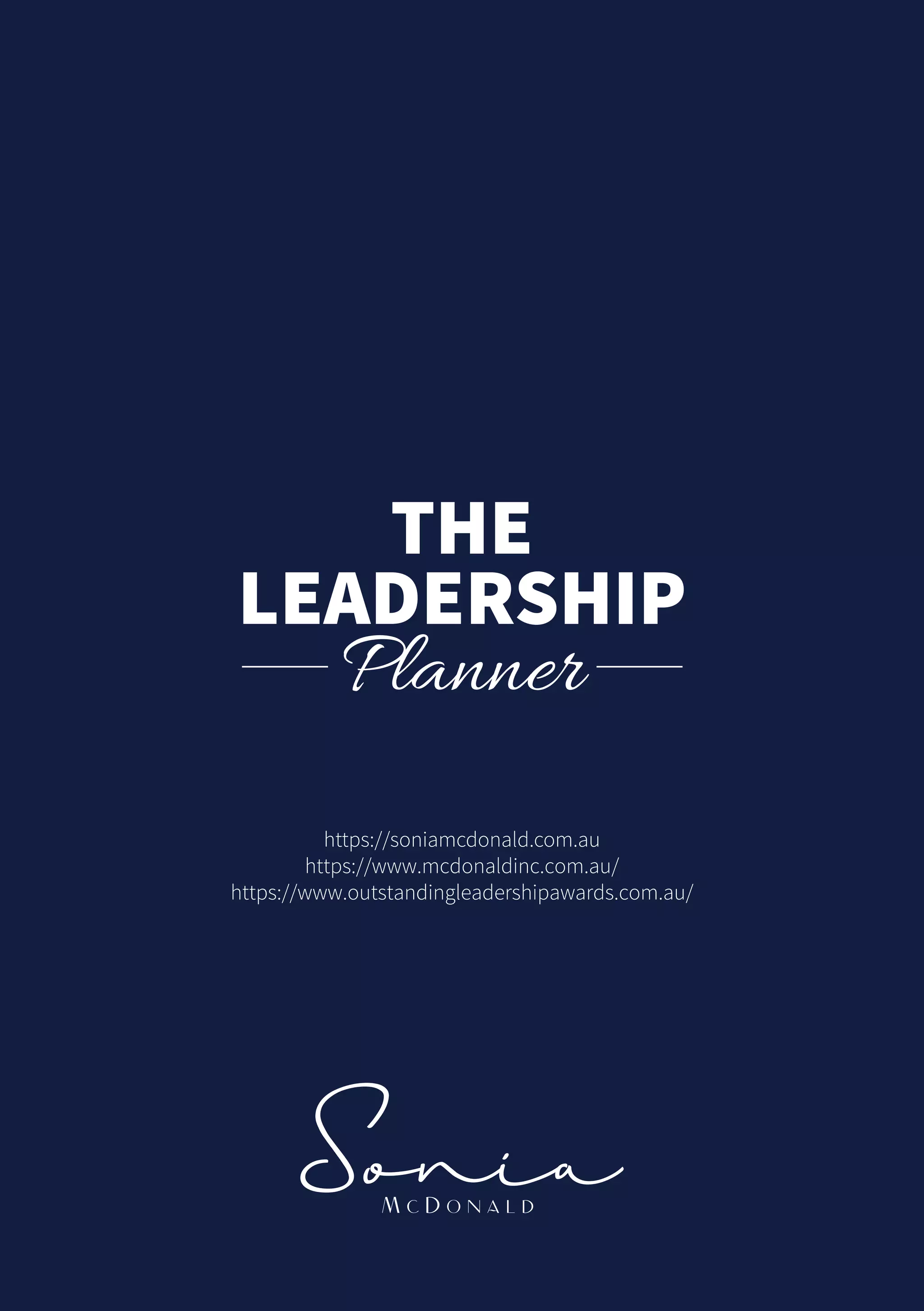Leadership Planner Sample | PDF