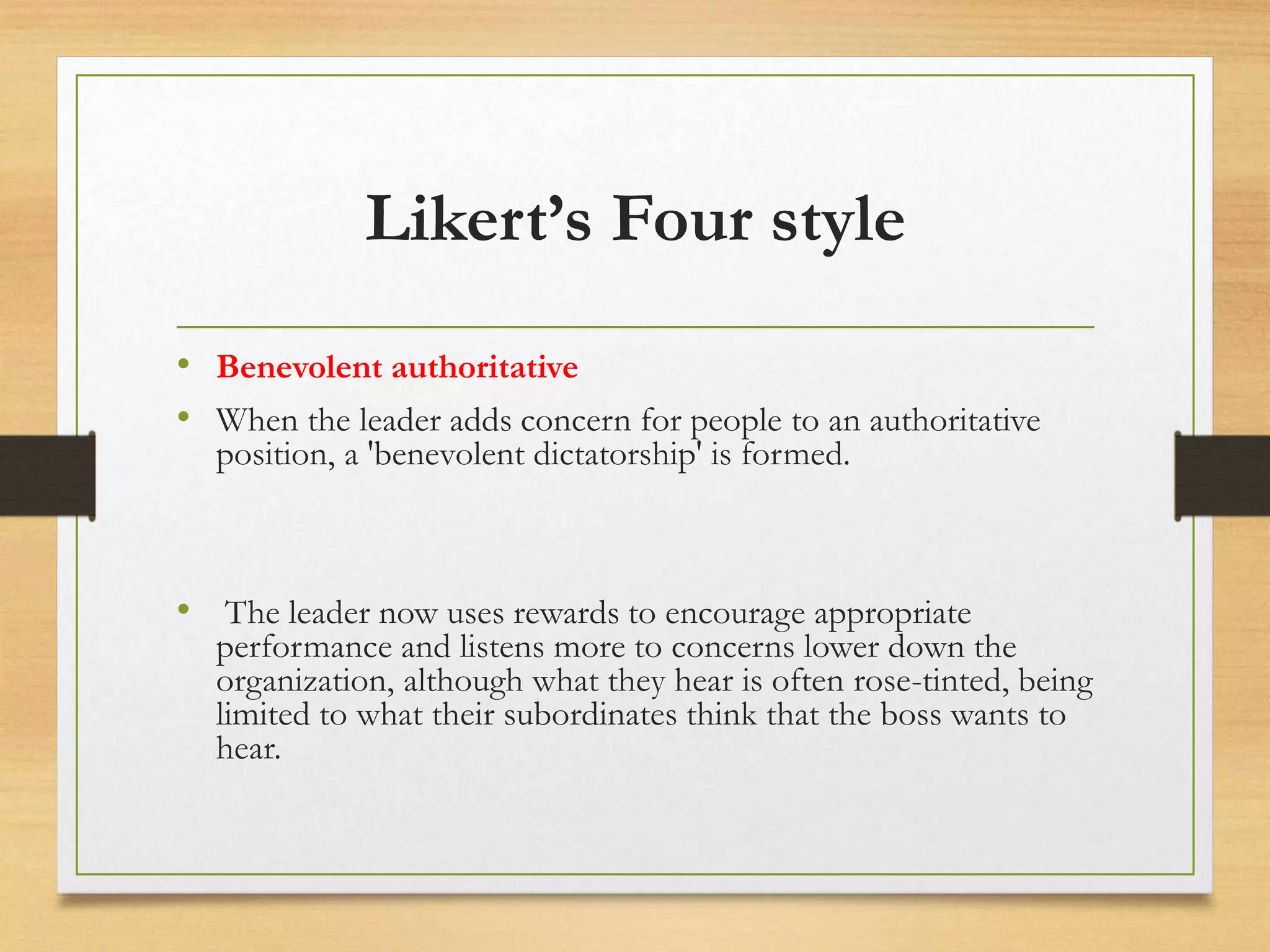 Leadership and leadership approaches | PPTX