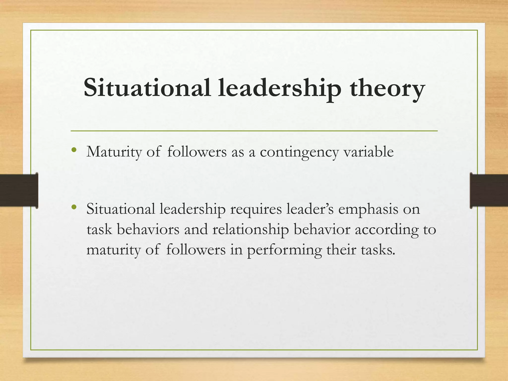 Leadership and leadership approaches | PPTX