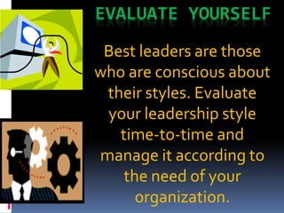 Leadership & leadership skills | PPTX