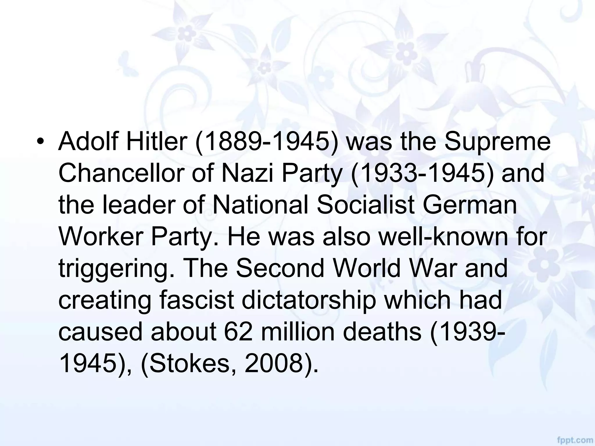 Leadership lesson from adolf hitler | PPTX