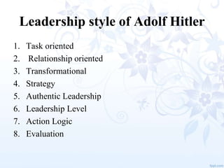 Leadership lesson from adolf hitler | PPTX
