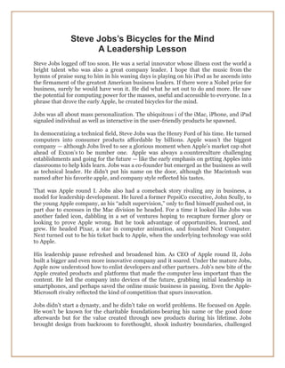 Leadership lessons | PDF